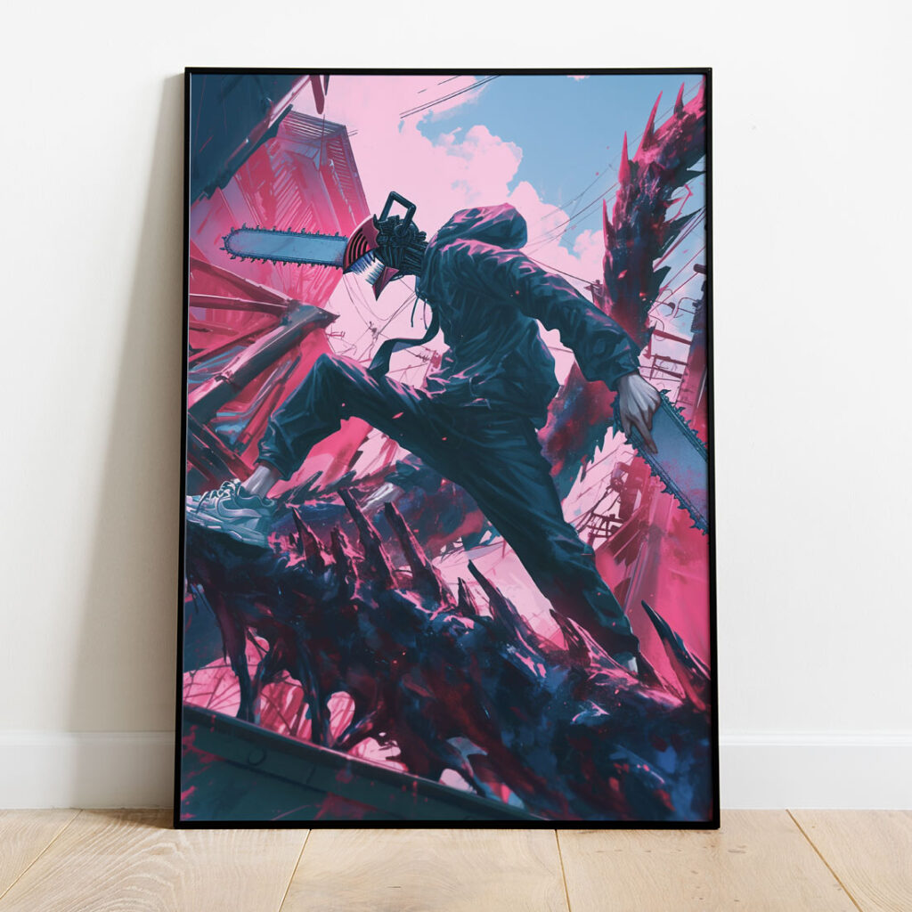 Chainsaw man Wall poster – Shinigami Studios